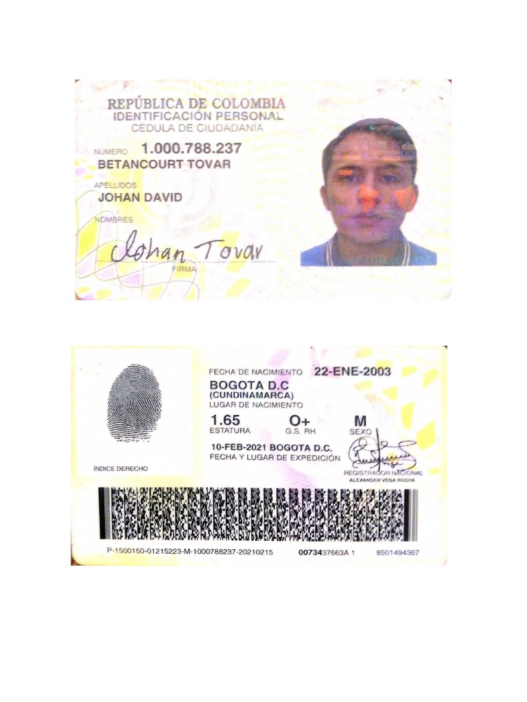 Cedula 150 - David Tovar | PDF