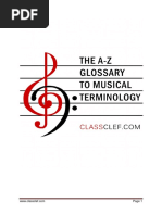 Italian Music Terms List | PDF | Tempo | Opera