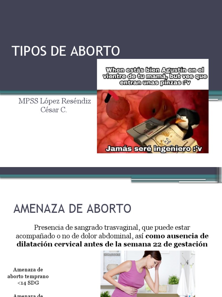 Tipos de Aborto | PDF | Aborto espontáneo | Aborto