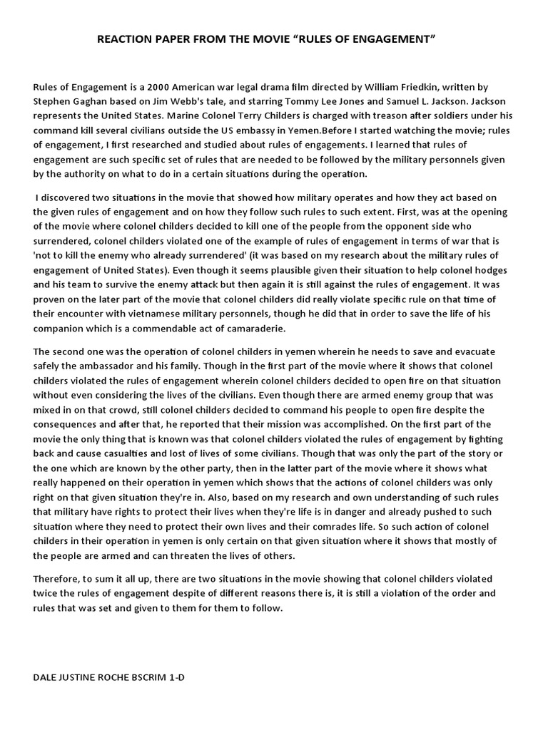 Lea Reaction Paper | PDF