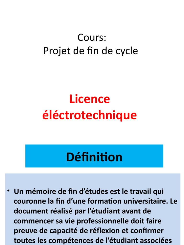 Guide du Mémoire en Électrotechnique | PDF | Recherche d'information ...
