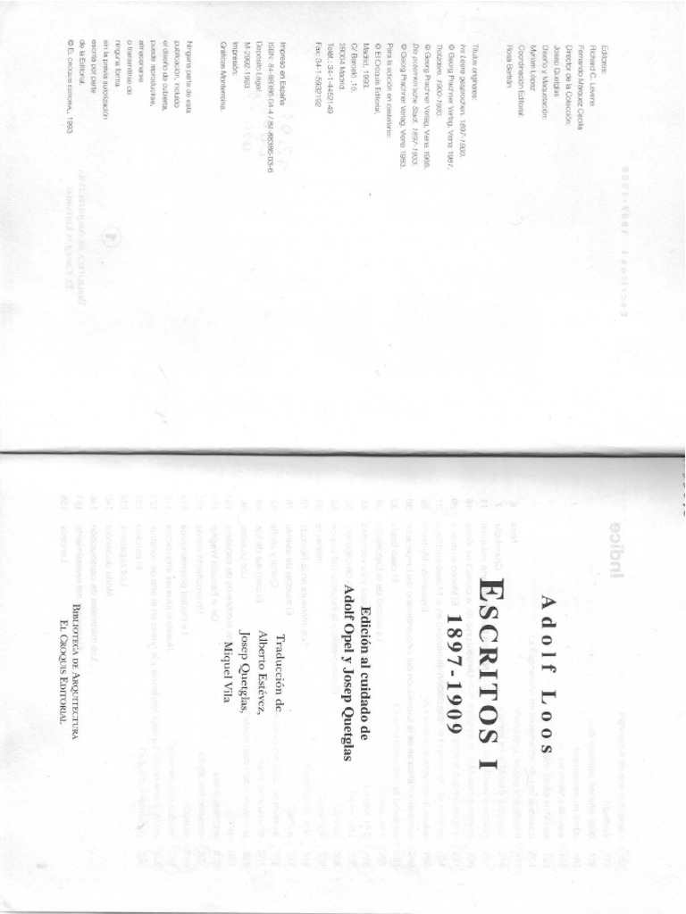 LOOS Adolf - Escritos I PDF | PDF