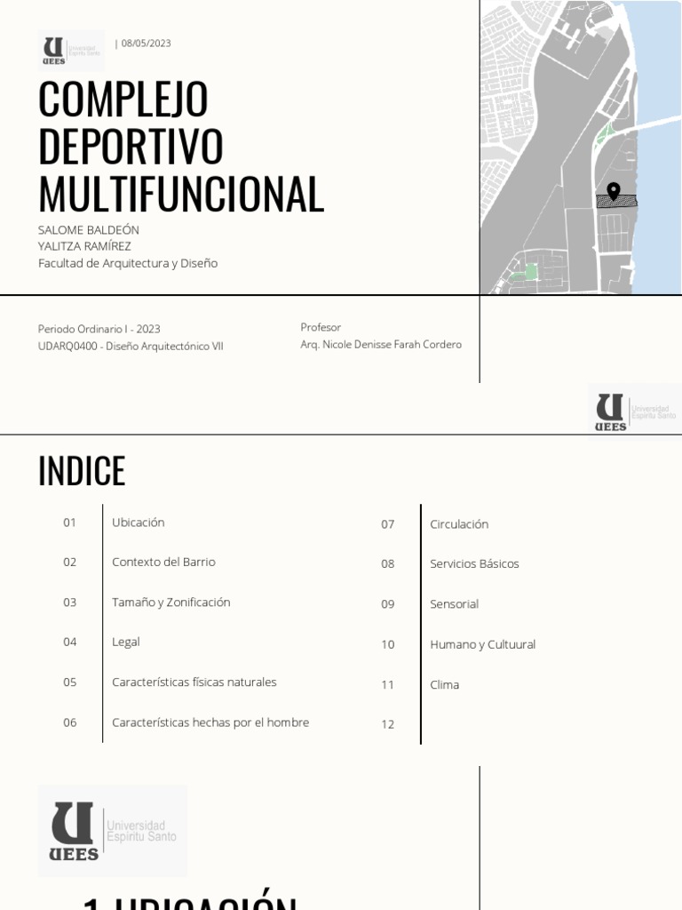 "Complejo Deportivo Multifuncional PDF | PDF