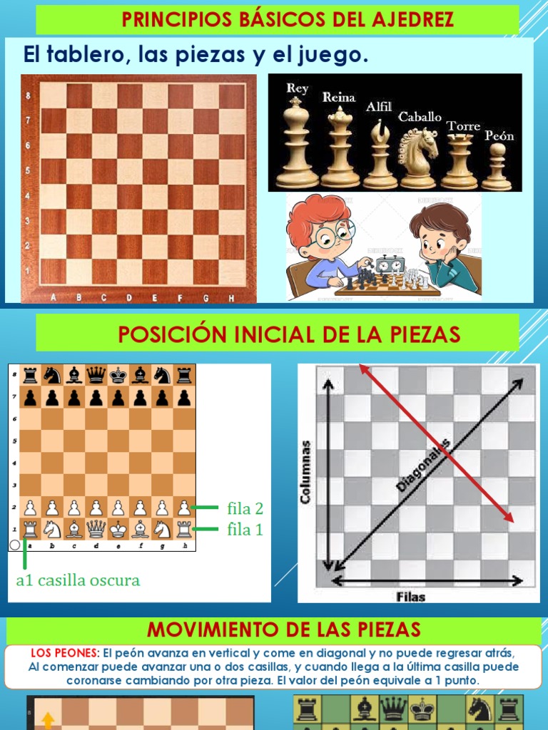 Principios y Reglas Básicas Del Ajedrez | PDF | Ajedrez | Teoría de juego
