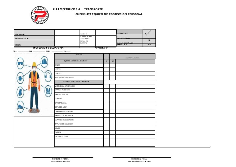 CHECK LIST EPP | PDF