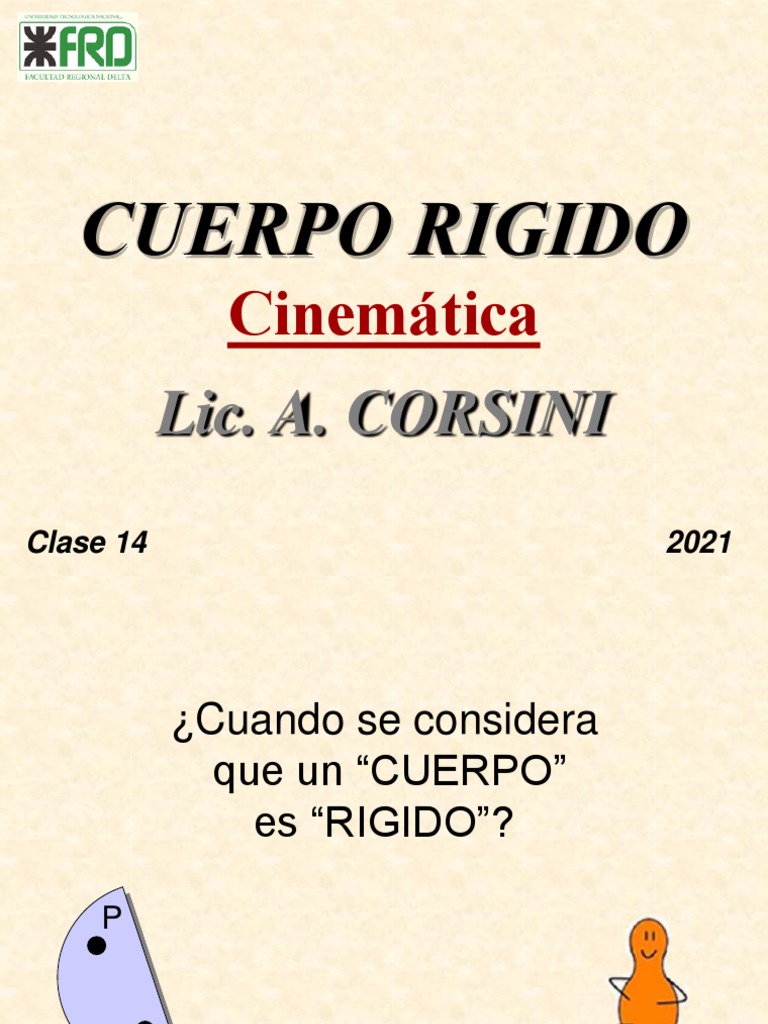 Cinemática del Cuerpo Rígido | PDF | Rotación | Velocidad