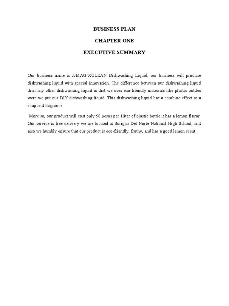 BUSINESS PLAN Research | PDF