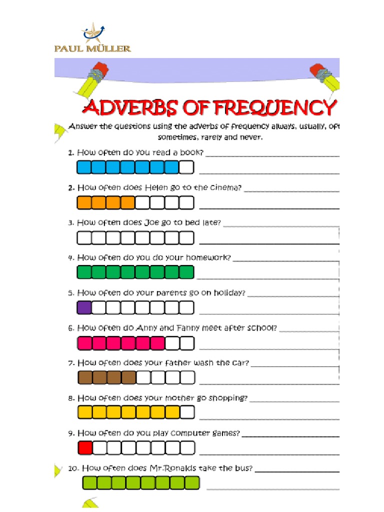 Adverbs of Frequency PDF | PDF