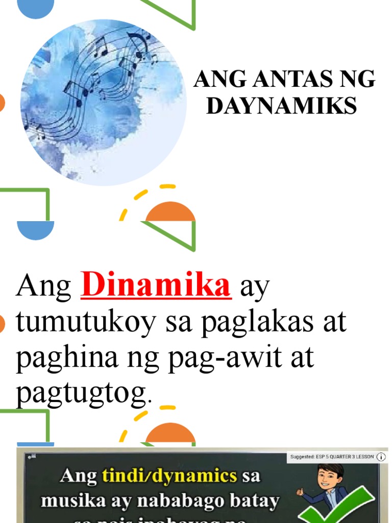 Ang Antas NG Daynamiks | PDF