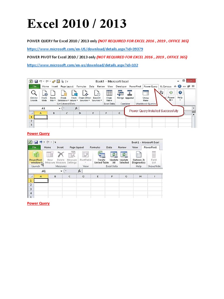 Power Query Ribbons | PDF