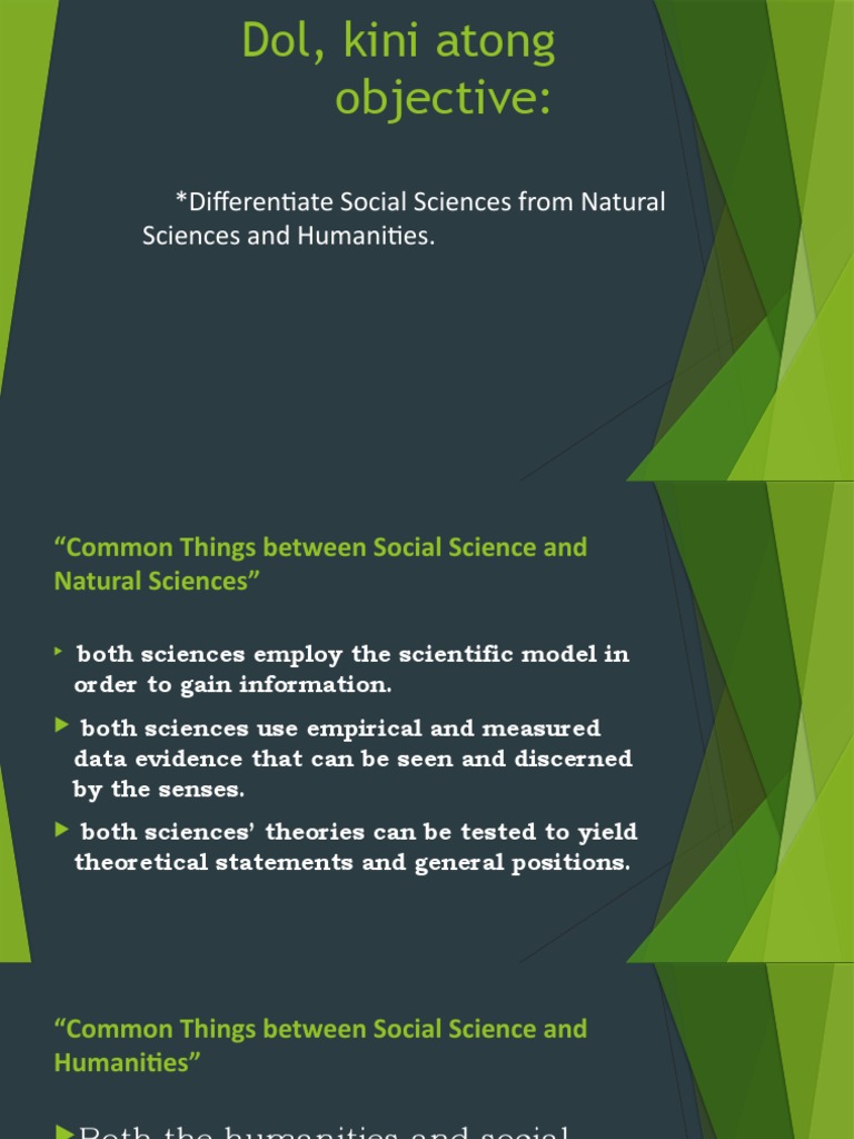Social Sciences vs. Natural Sciences Guide | PDF | Social Sciences ...