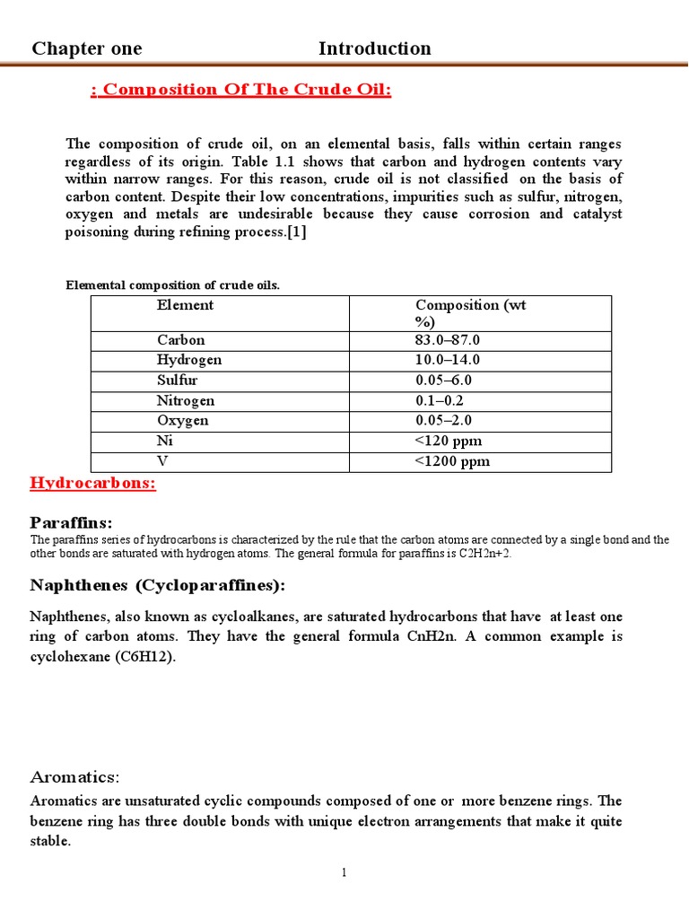 Crude Oil | PDF | Petroleum | Alkane