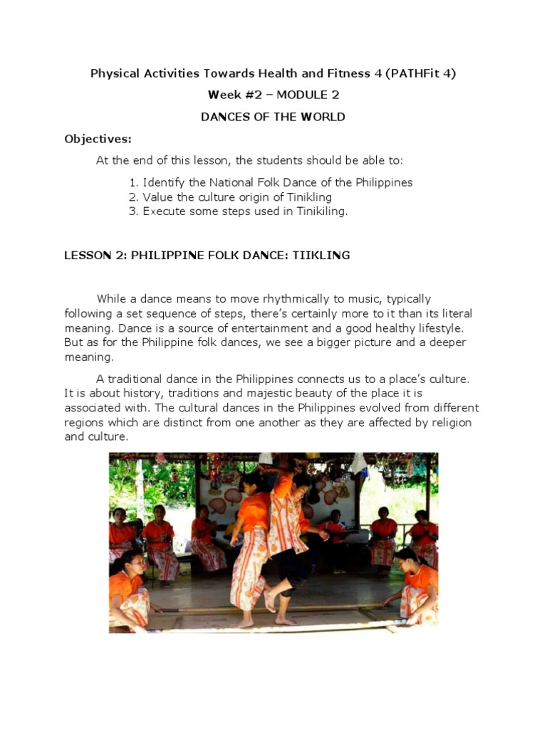 L2 Tinikling | PDF | Dances | Entertainment