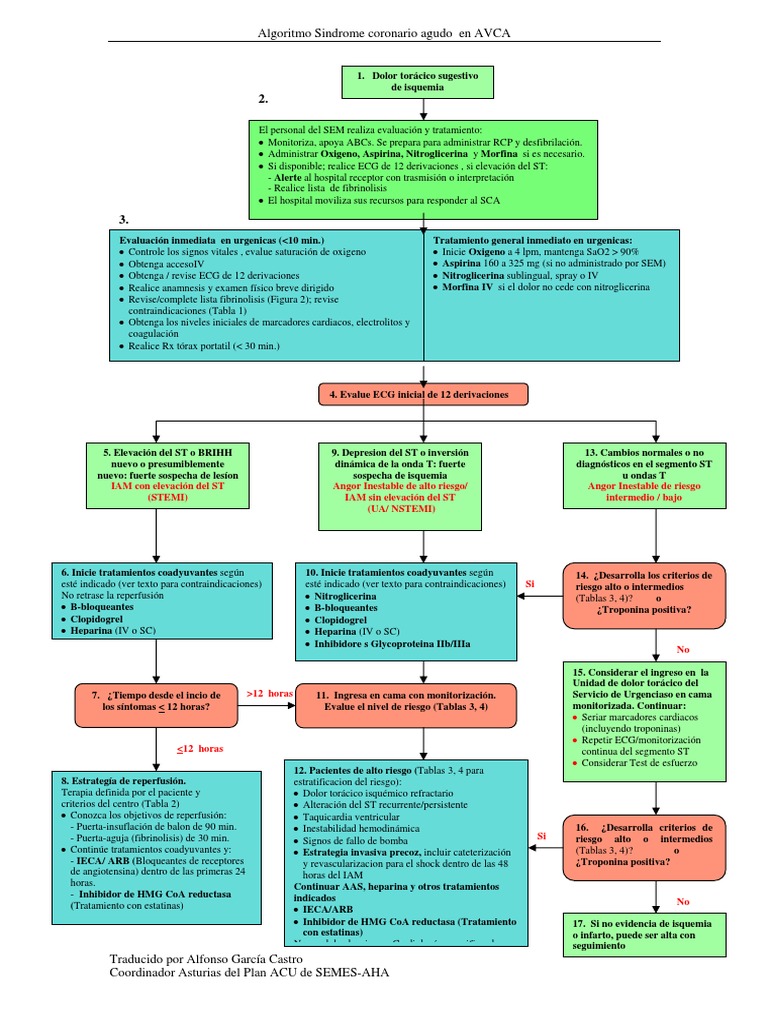Algoritmo 2 | PDF | Infarto de miocardio | Medicina CLINICA