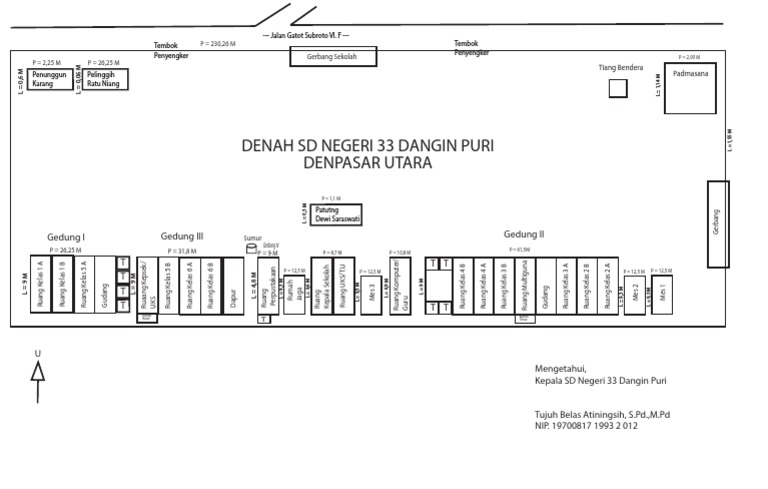 Denah SD Negeri 33 Dangin Puri | PDF