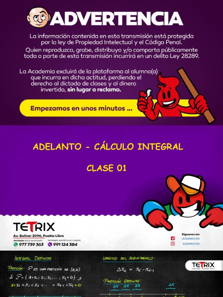 Adelanto - Cal2 - Clase 01 PDF | PDF