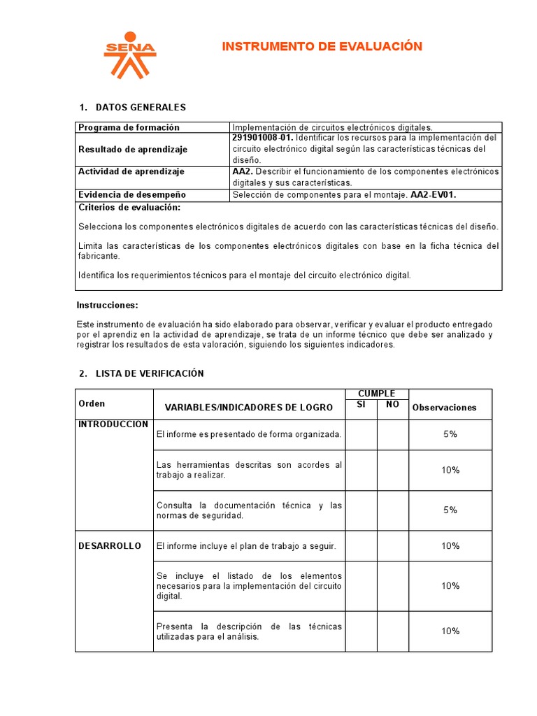 Ie Aa2 Ev01 | PDF | Evaluación | Electrónica