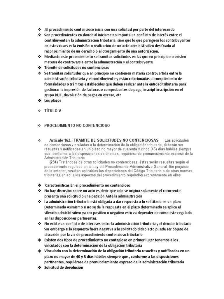 Procedimiento No Contencioso | PDF | Pagos | Estatuto de limitaciones