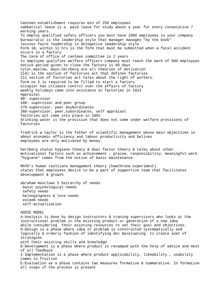 Written Test For HR | PDF | Human Resource Management | Performance ...