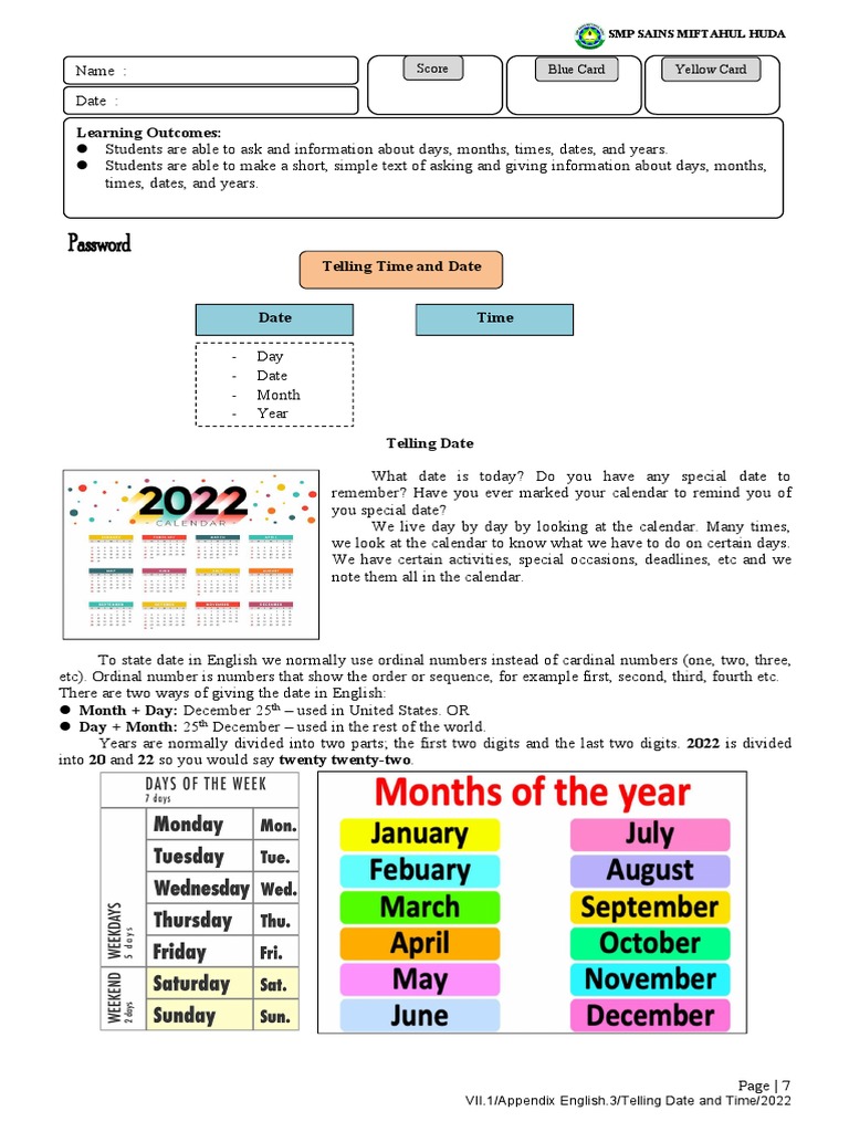 Appendix Telling Time and Date PDF | PDF | Spacetime