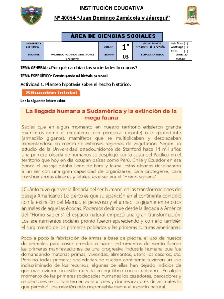 ACTIV. DE APRENDIZAJE EDA1 1ro C | PDF