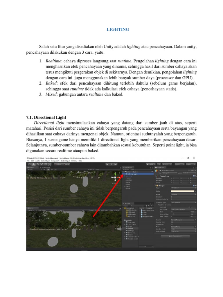 Materi Game Design and Development Lighting | PDF