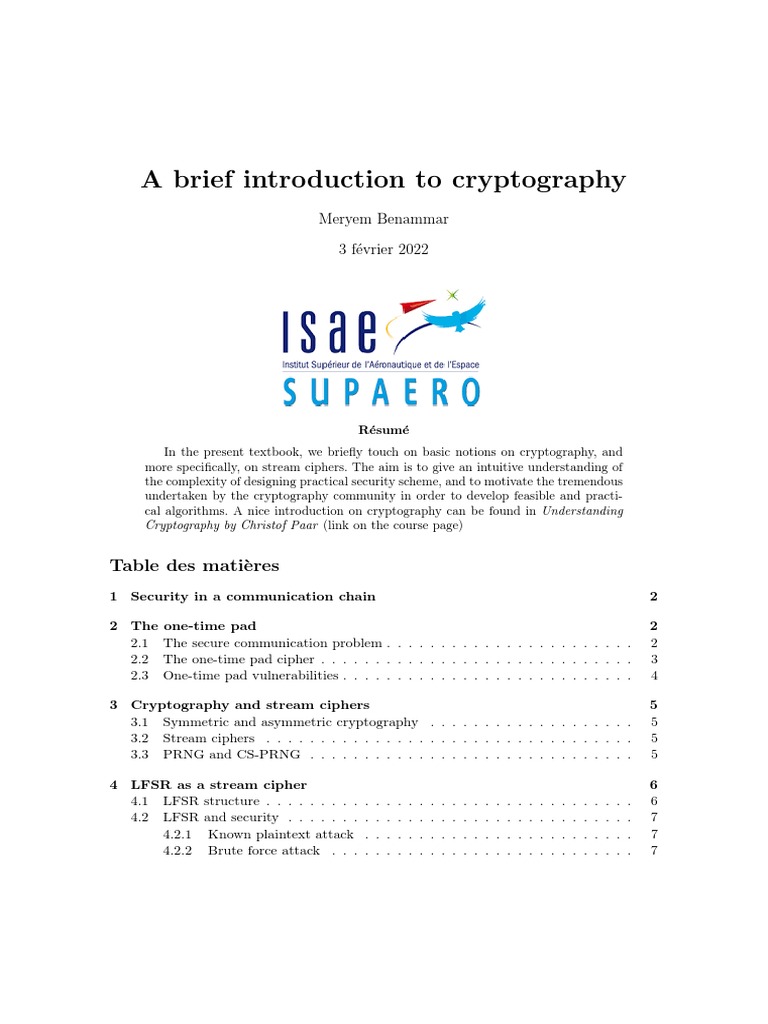 Introduction to Cryptography Basics | PDF | Cryptography | Encryption