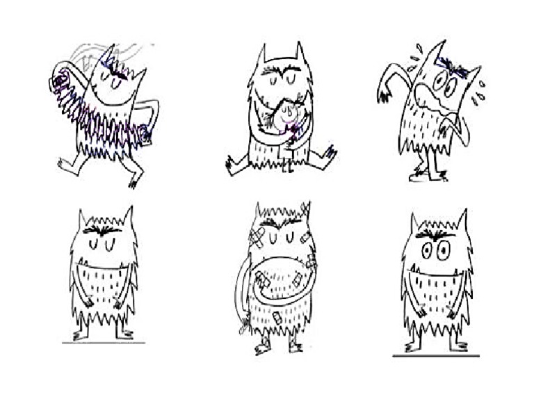 Colorear Monstruo de Los Colores | PDF