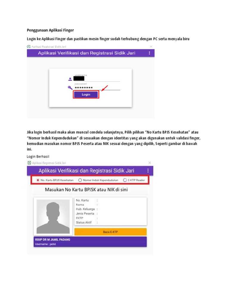 Cara Penggunaan Finger | PDF
