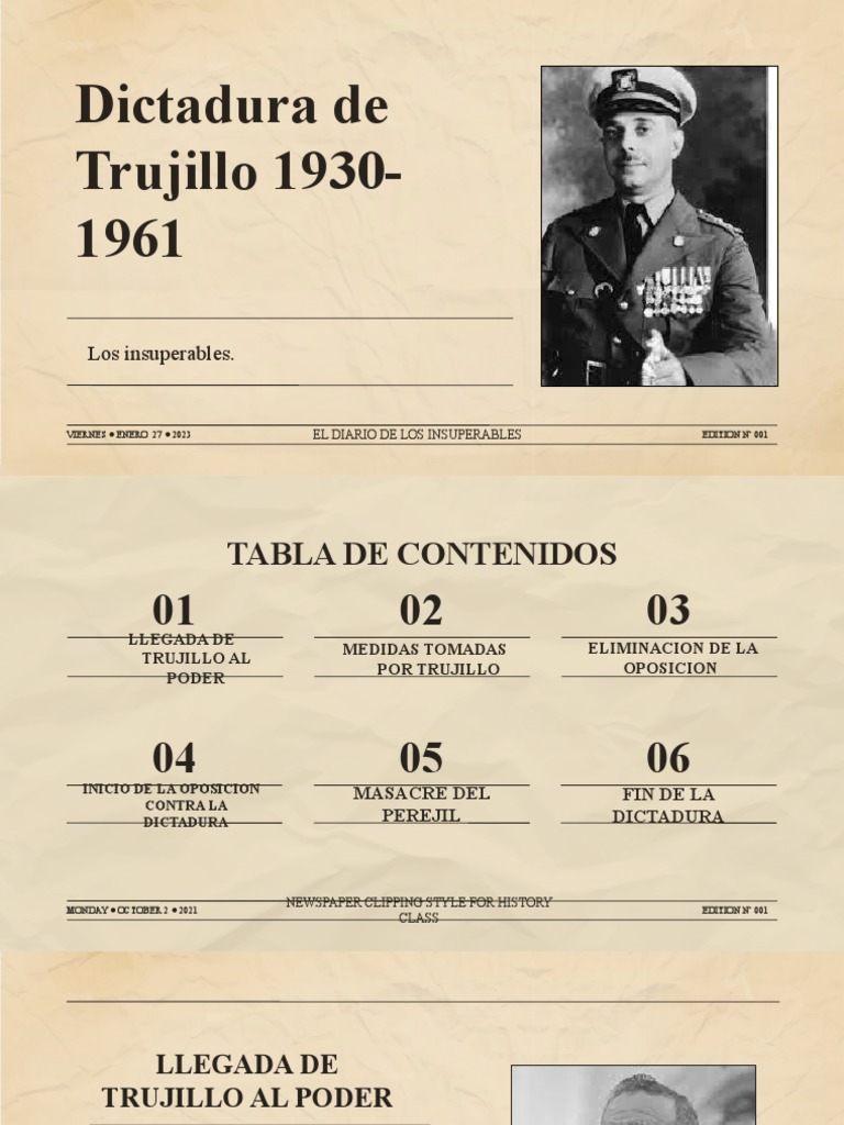Dictadura de Trujillo | PDF | República Dominicana | Gobierno