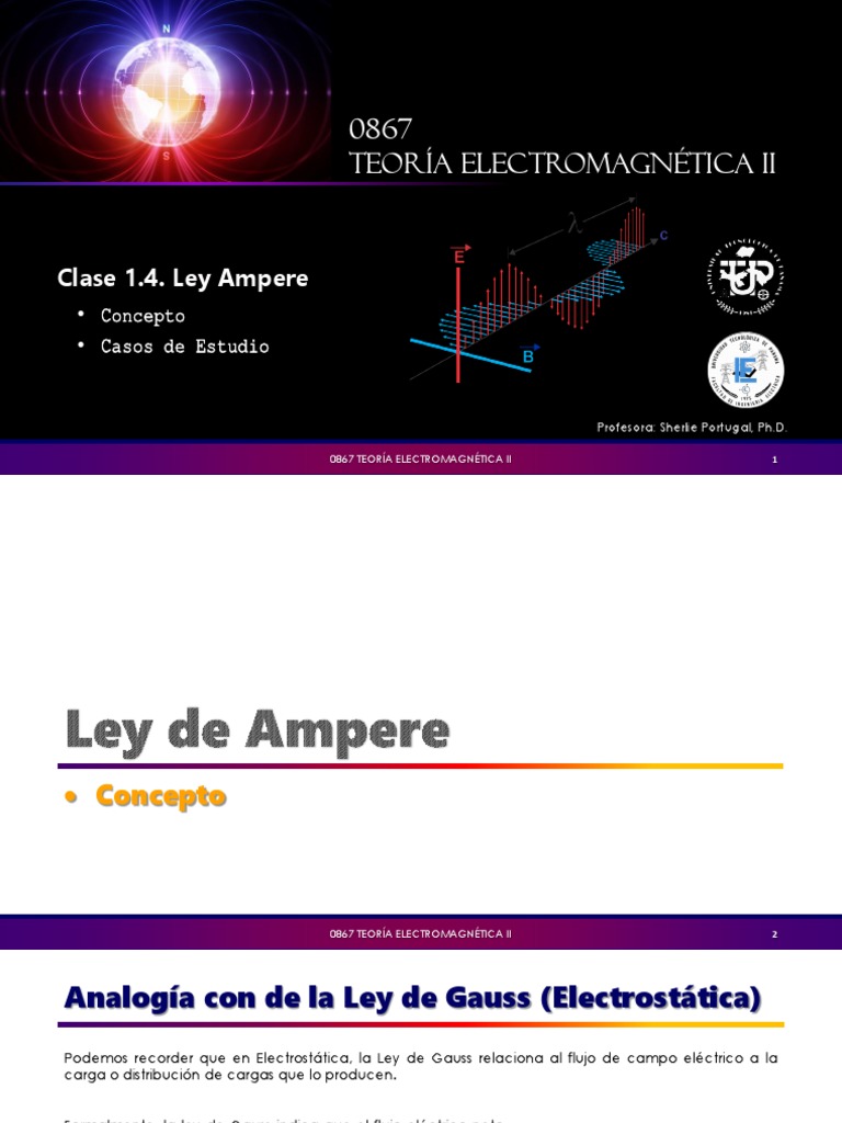 Ley de Ampere y Casos de Estudio | PDF | Electromagnetismo | Ecuaciones de Maxwell