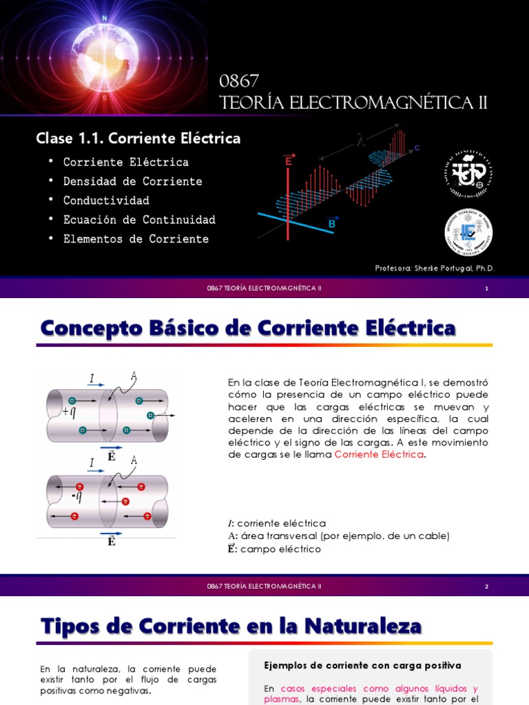 Fundamentos de Corriente Eléctrica | PDF | Corriente eléctrica ...