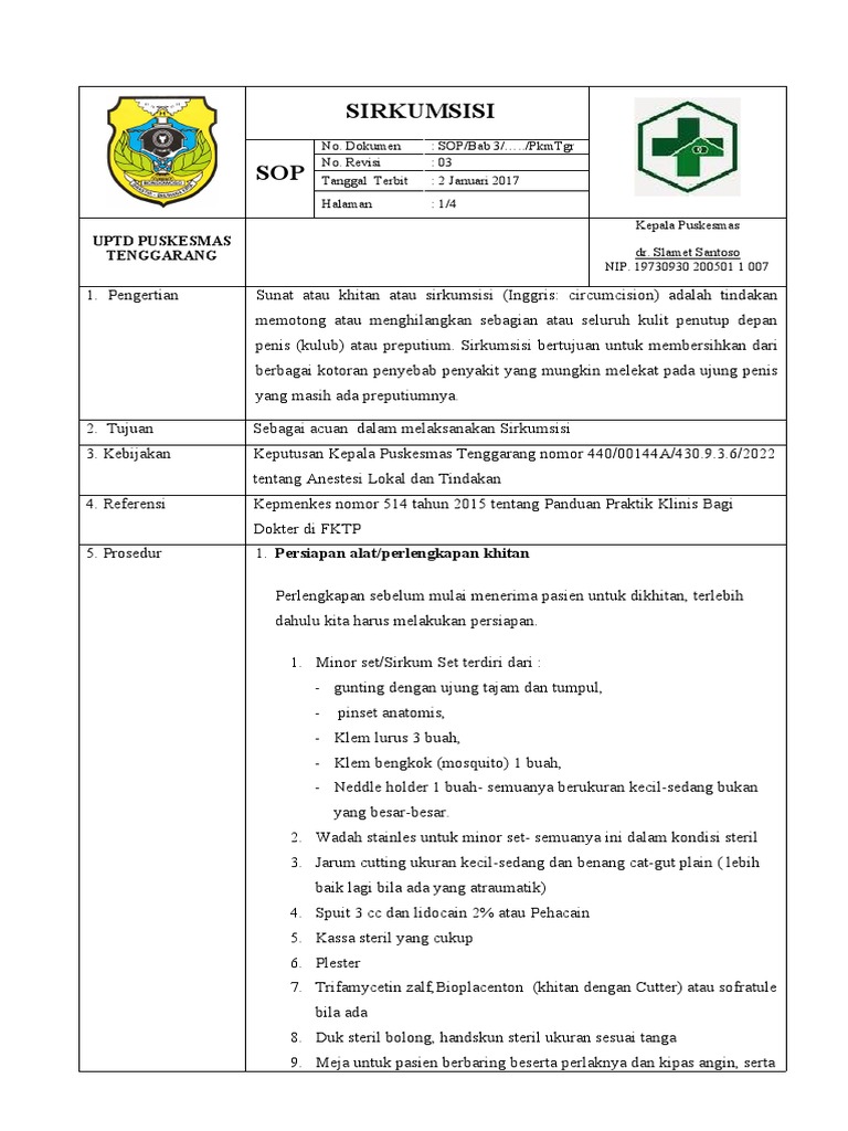 Sop Sirkumsisi | PDF