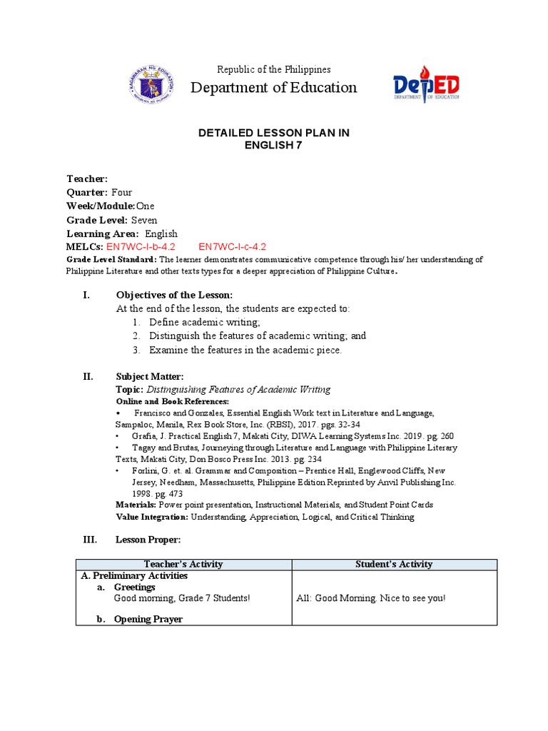 Distinguishing Features of Academic Writing | PDF | Writing | Cognition