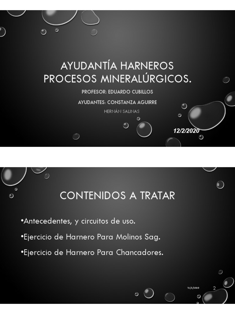 Ayudantía Harneros 2-2020 | PDF | Naturaleza | Química