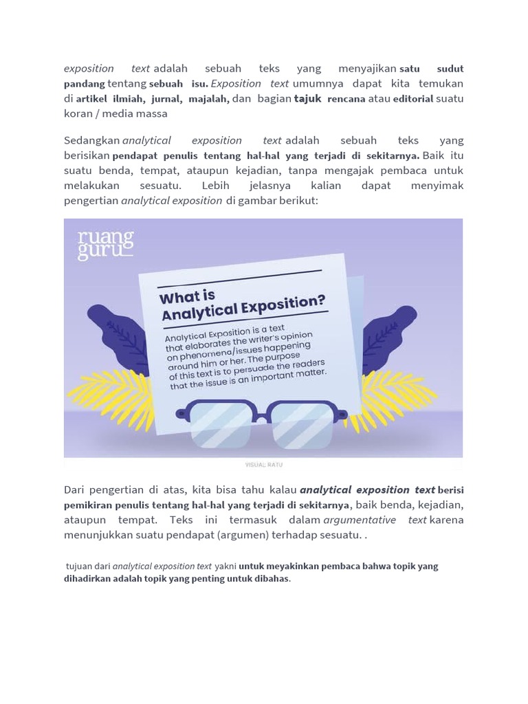 Pengertian dan Struktur Teks Exposition | PDF