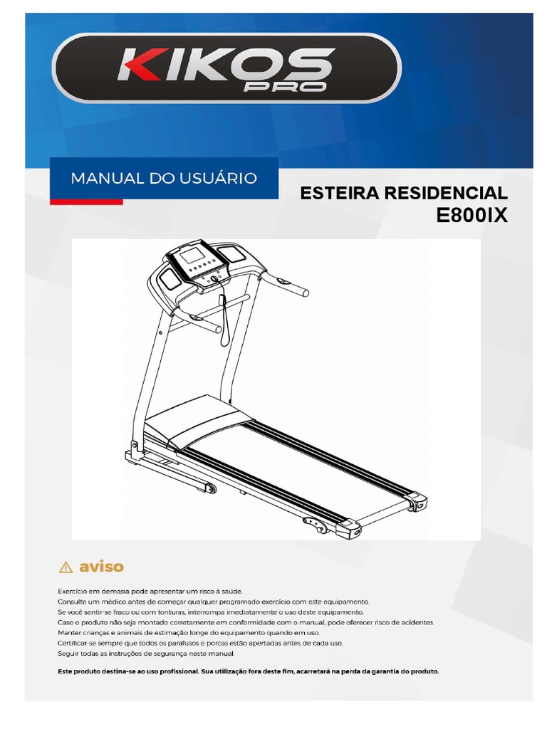 Manual de Esteira Kikos | PDF | Parafuso | Máquinas