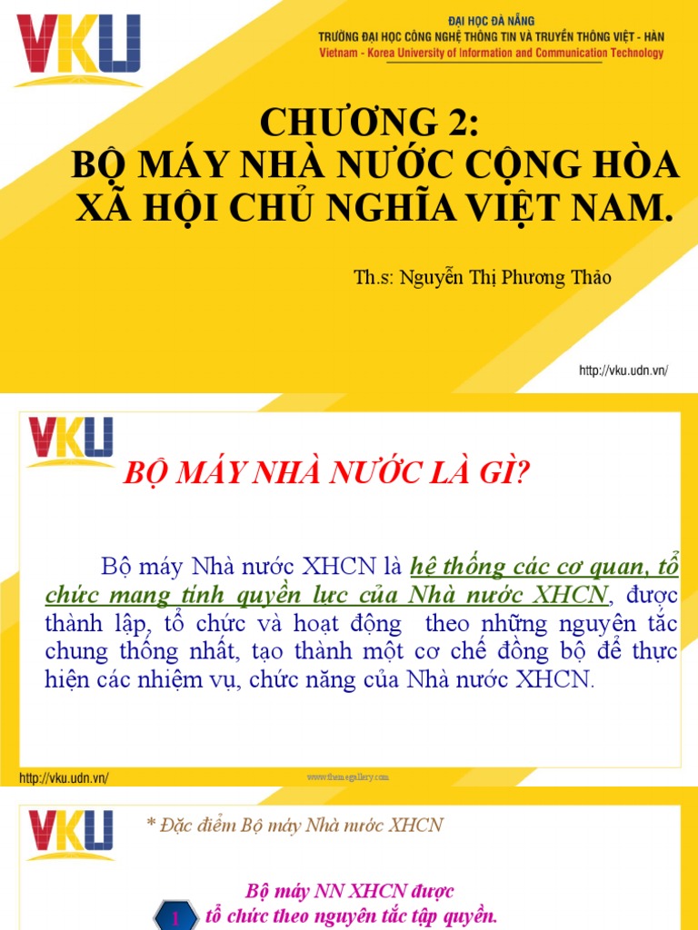 CHƯƠNG 2 - BỘ MÁY NHÀ NƯỚC CHXHCN VIỆT NAM | PDF