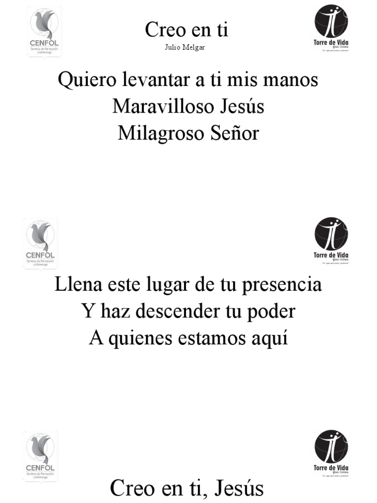 Creo en Tí | PDF