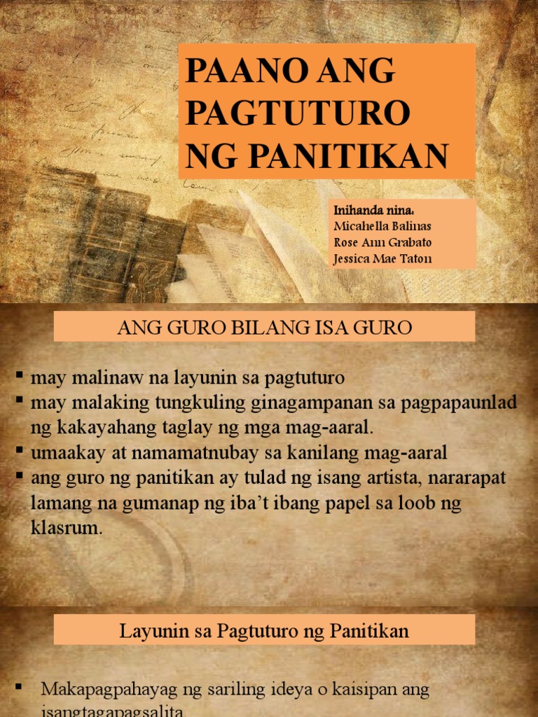 pagtuturo-ng-panitikan-filipino.pptx | PDF