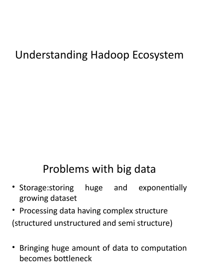 Understanding Hadoop Ecosystem1 2 Pdf Apache Hadoop Computer File