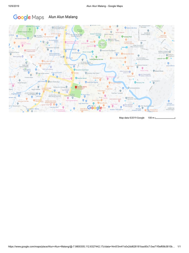 Alun Alun Malang - Google Maps | PDF