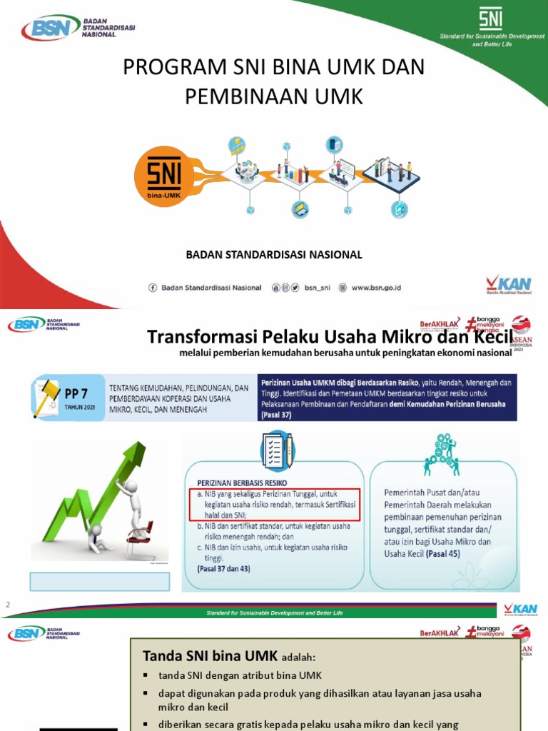 Program SNI Bina UMK - Kemenperin PDF | PDF