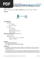 3.5.5 Packet Tracer - Investigate The TCP-IP and OSI Models in Action | PDF | Osi Model ...