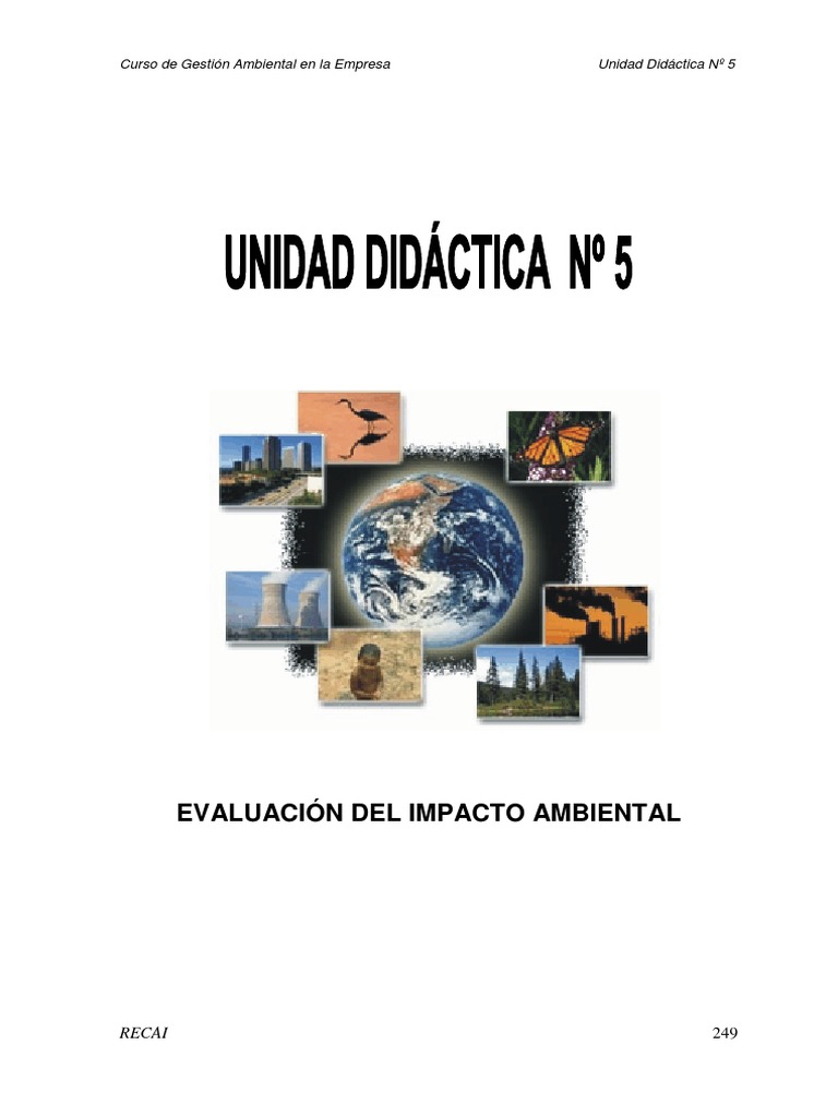 Evaluacion Del Impacto Ambiental PDF | PDF | Evaluación de impacto ambiental