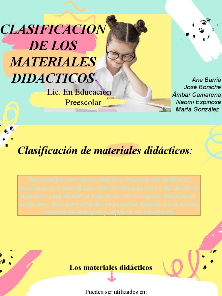 Clasificacion De Materiales Didacticos Pdf