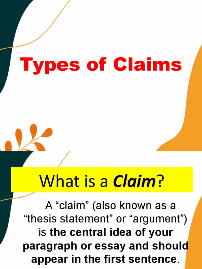 Types of Claims | PDF | Water | Earth
