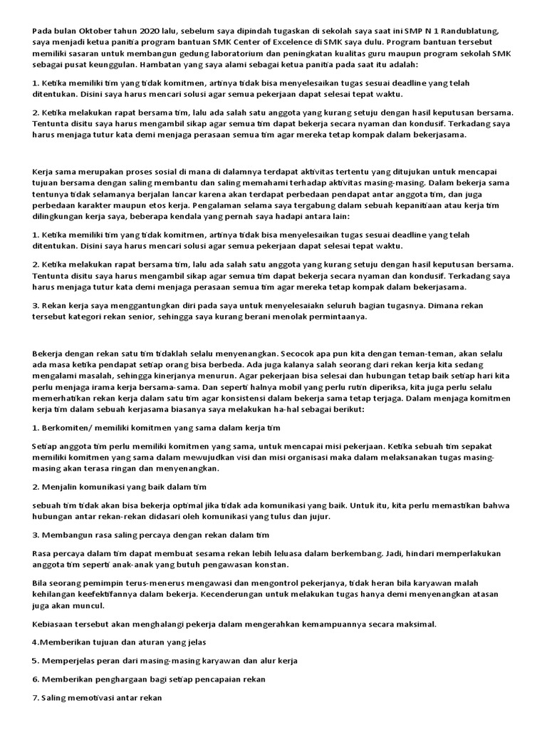 Essay CGP | PDF | Karier & Perkembangan | Kesehatan Holistik