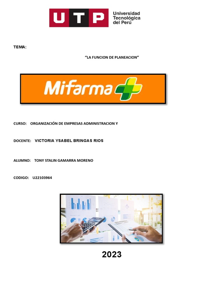 Mifarma | PDF | Planificación | Farmacia