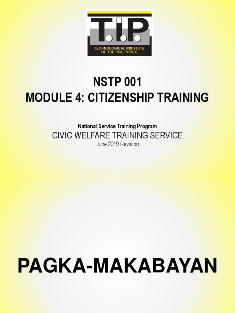 Module 4 NSTP Pagkamakabayan & Pagkamakatao | PDF
